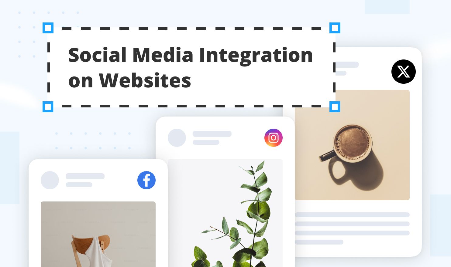 Social Media Integration - Embed on the Website