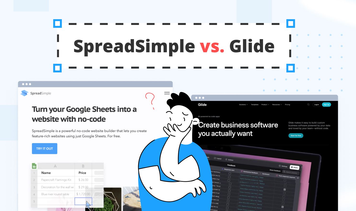 Glide VS SpreadSimple - A Comprehensive Review