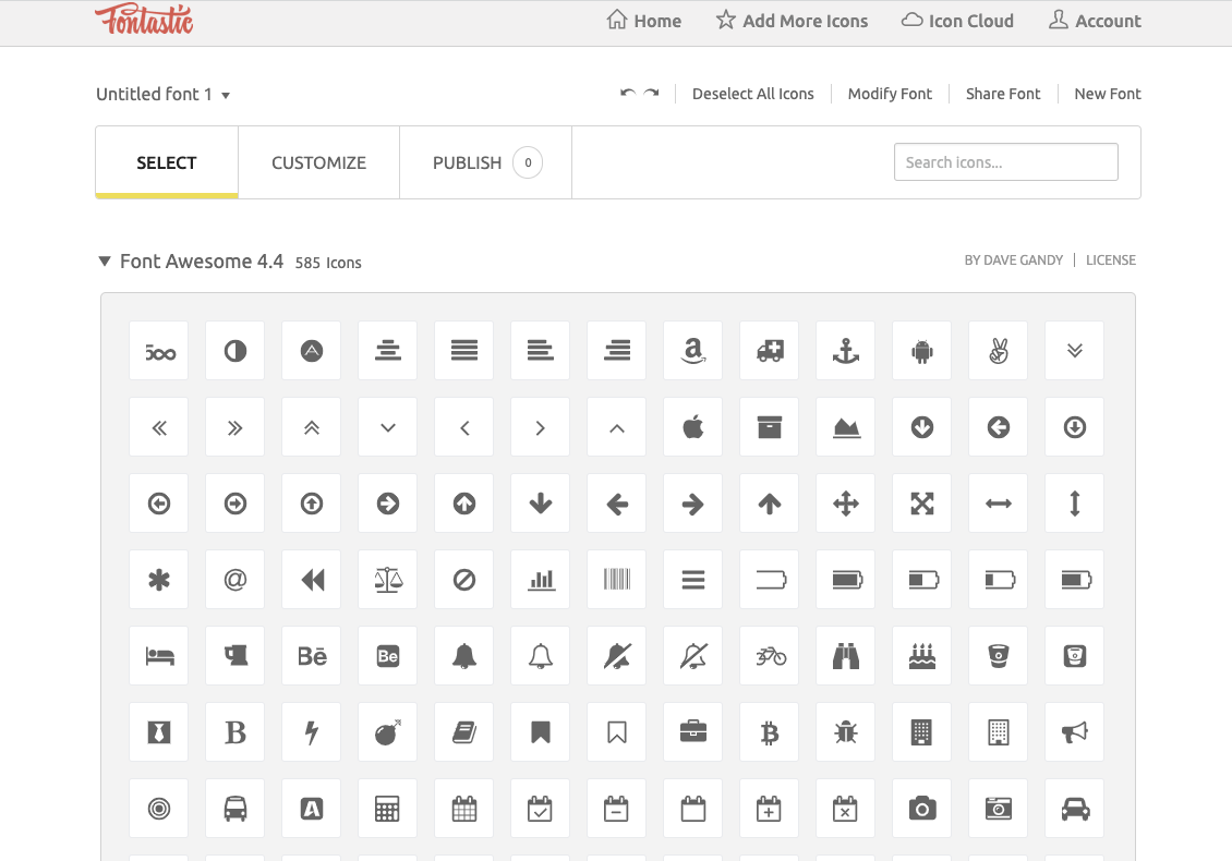 How to add icon fonts