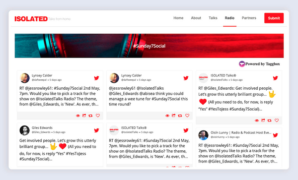 Social Media Integration - Embed on the Website